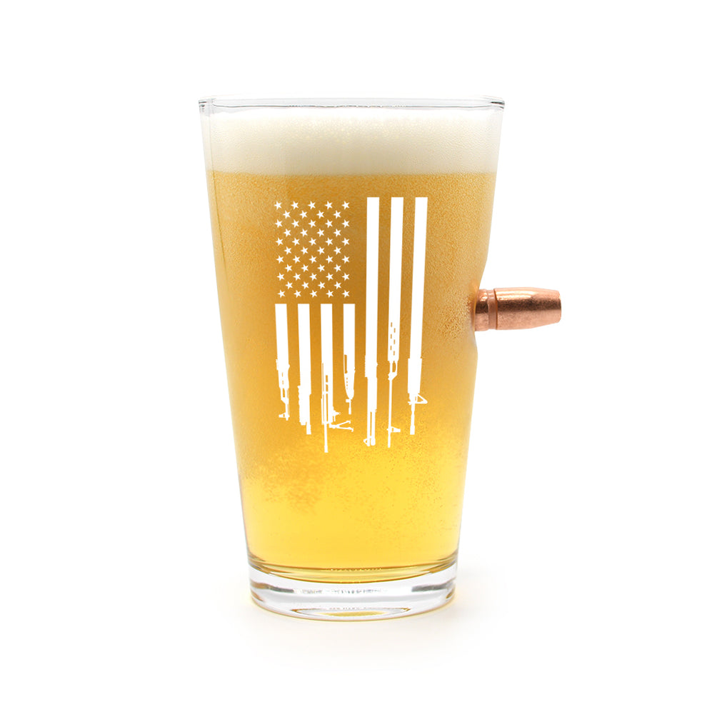 Firearm Flag - 50 Cal Pint Glass – Shield Republic