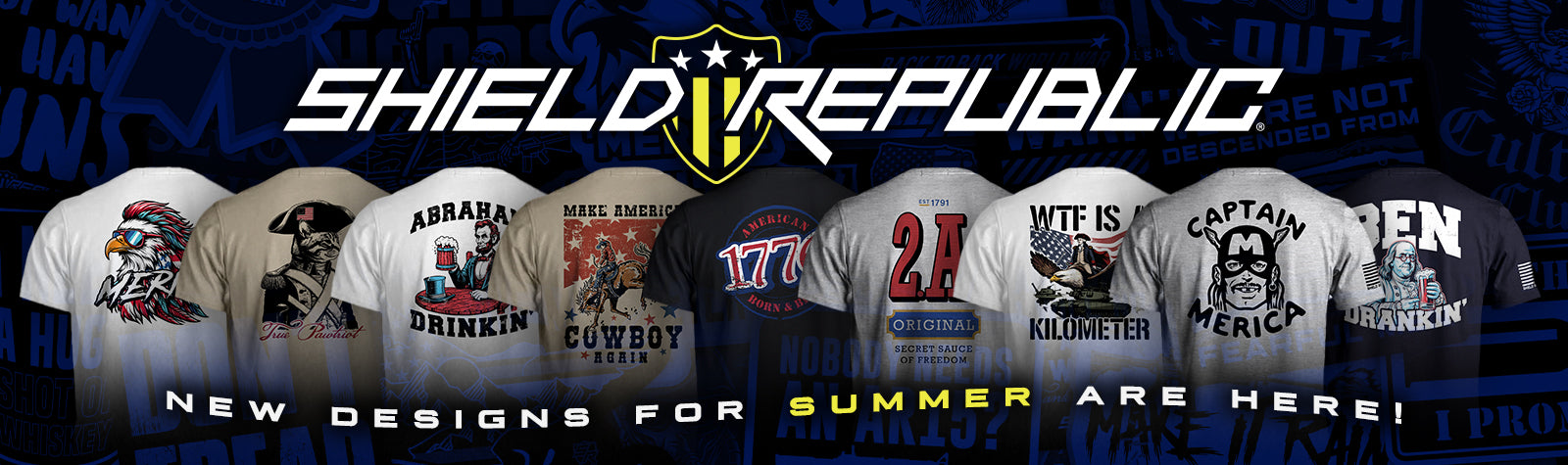 Buy Patriotic Shirts, American Flag Hats & Tumbler Cups|ShieldRepublic ...