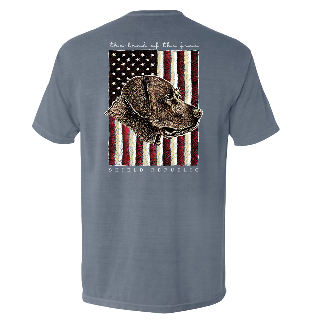 The Land of the Free Chocolate Lab – Shield Republic