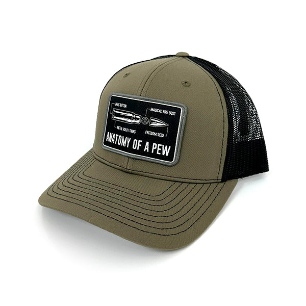 Anatomy Of A Pew Woven Patch Hat – Shield Republic