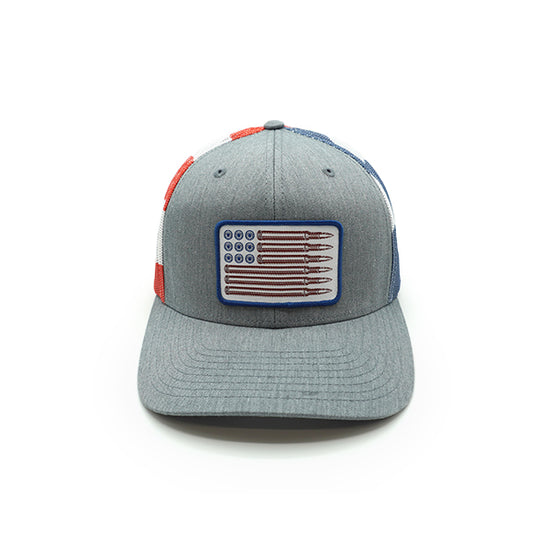 USA Bullet Flag Woven Patch Hat – Shield Republic